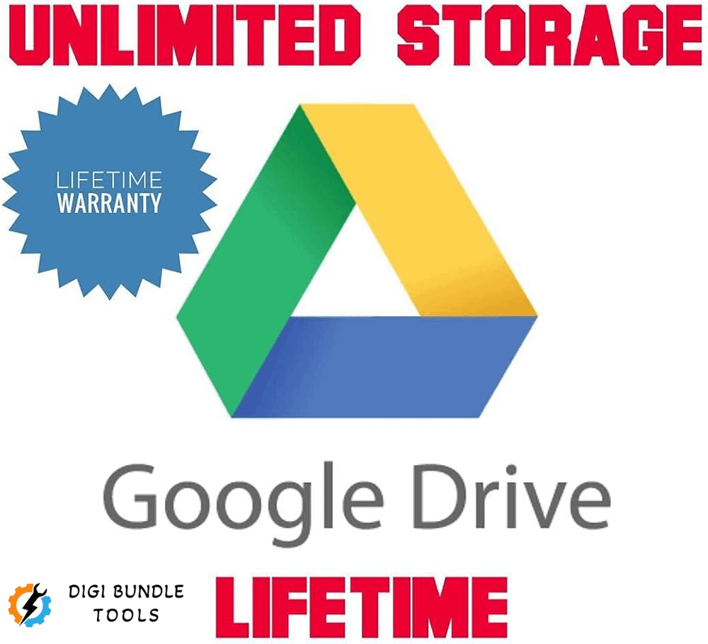 Google Drive 100 GB Lifetime Digital Bundle Tools